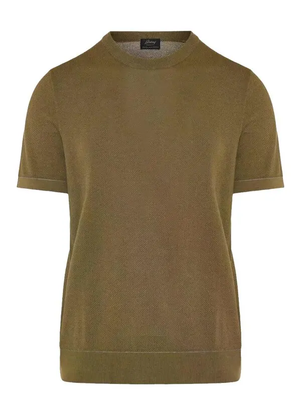 Brioni Textured T-shirt - Green