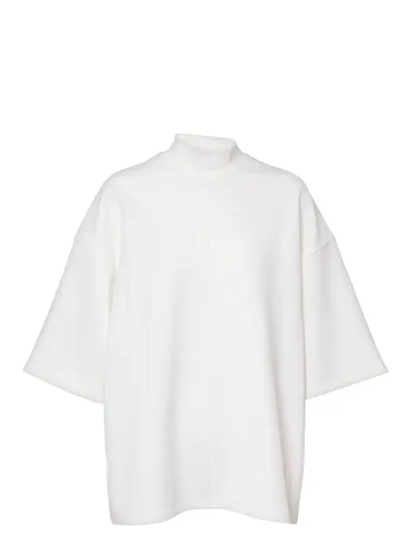 Wardrobe.NYC High-neck Short-sleeve Top - White