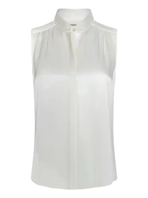 L'Agence Phoebe Sleeveless Blouse - Neutrals