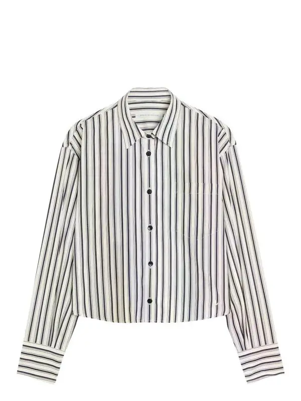 Maria Mcmanus Striped Buttoned Shirt - White