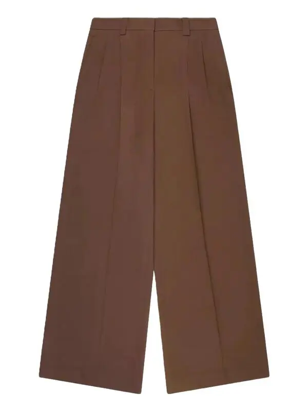 Incotex Pleated Palazzo Pants - Brown