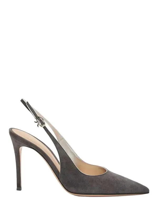 GIANVITO ROSSI Slingback Mules - Grey