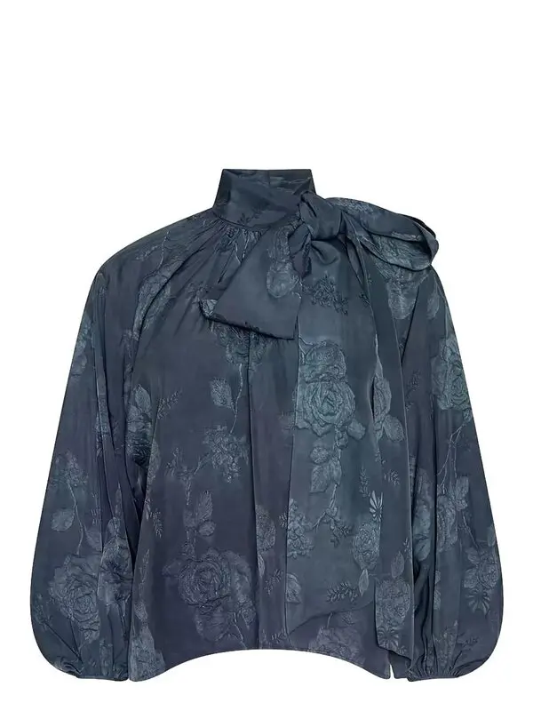 L'Agence Rhett Floral Blouse - Blue