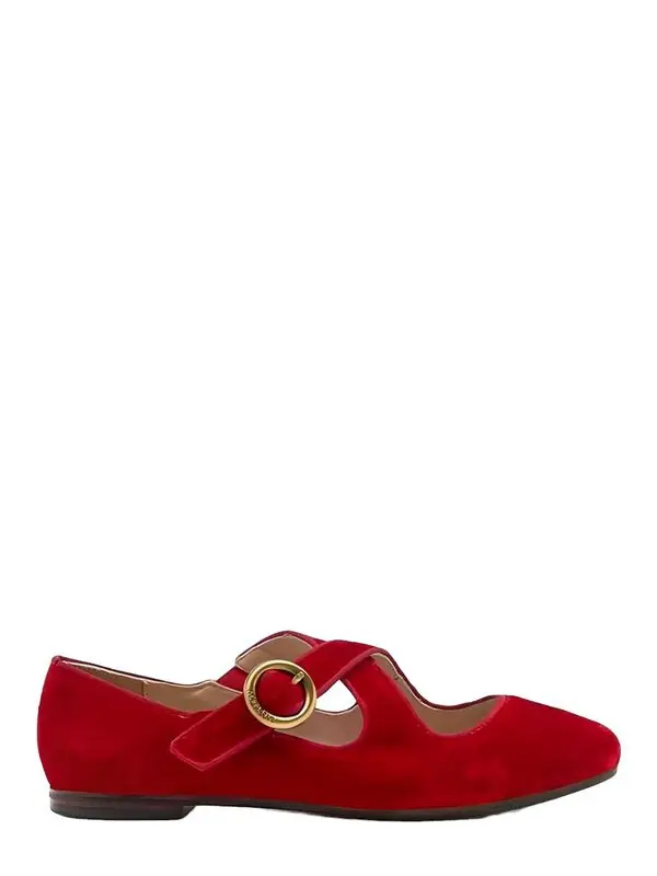Malìparmi Buckle-fastening Strap Ballet Flats - Red