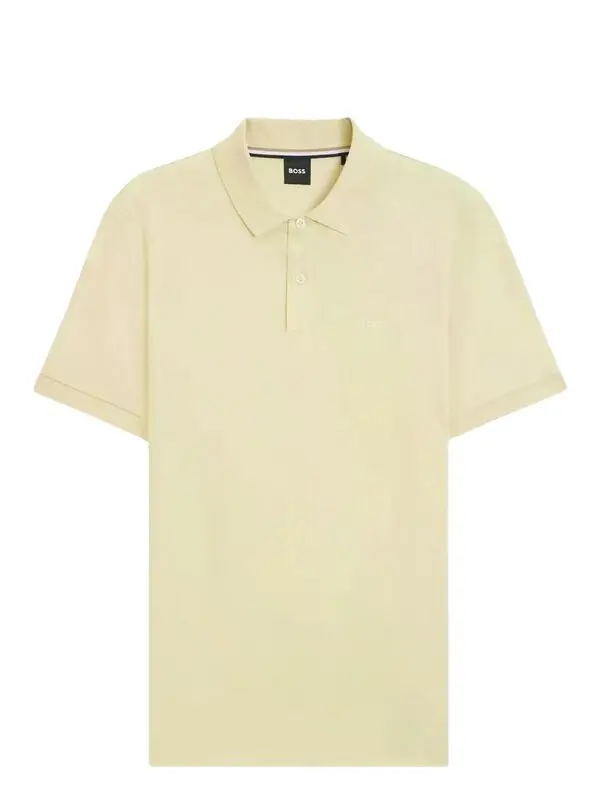 BOSS Three-button Short-sleeve Polo Shirt - Yellow