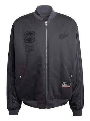 Adidas All Blacks Reversible Team Bomber Jacket - Black Carbon