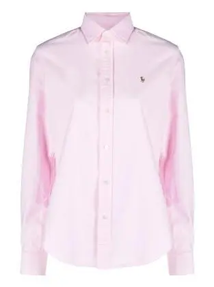 Polo Ralph Lauren Crlte St Long Sleeve Button Front Shirt - Bath Pink