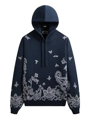 Kith Falling Paisley Nelson Hoodie - Nocturnal