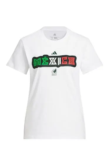 Adidas Fifa World Cup 2026 Mexico Home Graphic Tee Shirt - White
