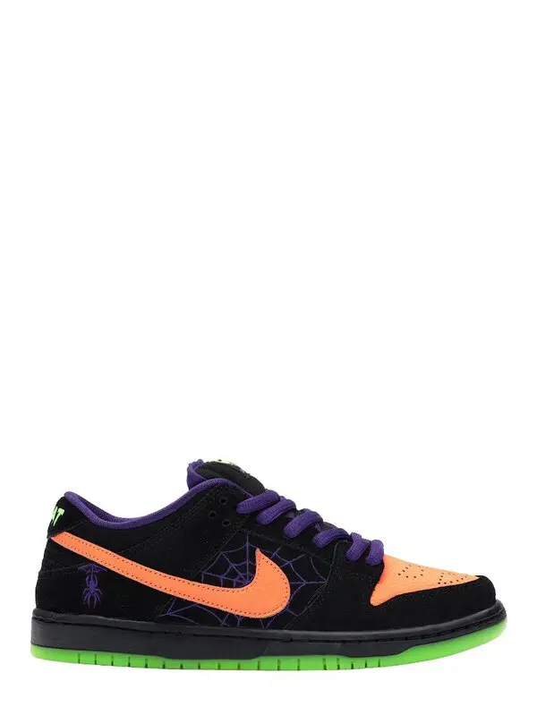 Nike Dunk Low Night Of Mischief Halloween Sneakers - Black/total Orange/court Purple