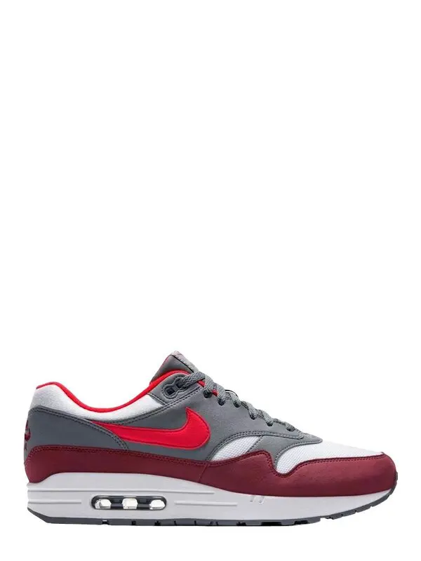 Nike Air Max 1 Sneakers - White/university Red/cool Grey