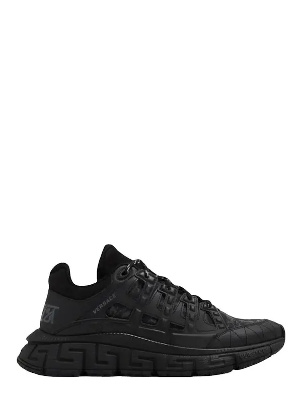 Versace Trigreca Barocco Sneakers - Black