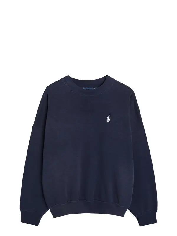 Polo Ralph Lauren Logo Cotton-blend Sweatshirt - Navy