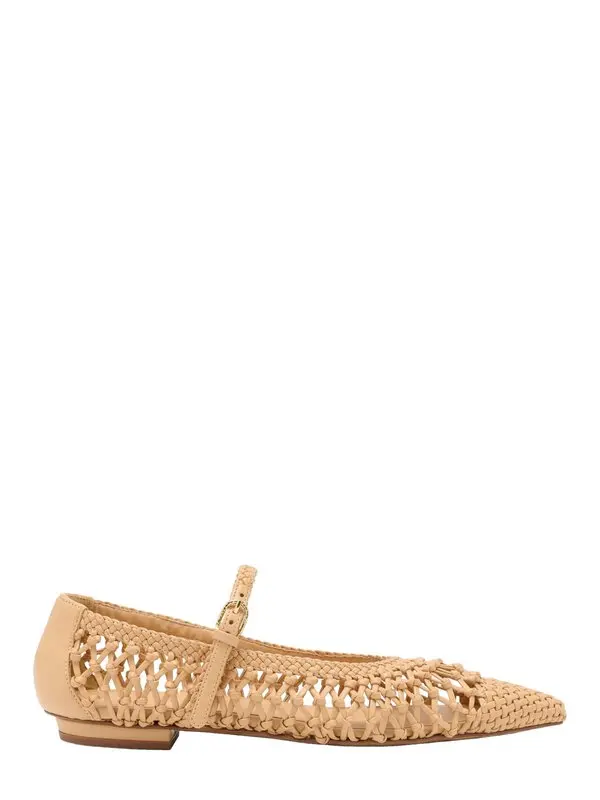 Ulla Johnson Gracie Hand Knotted Ballet Flat - Miele