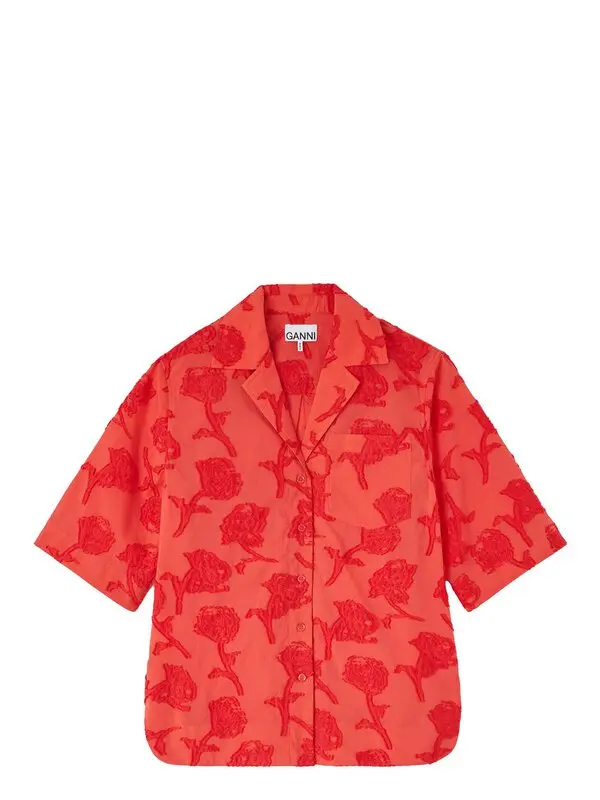 GANNI Shirt - Red
