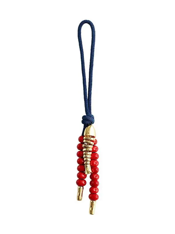 Madewell Beaded Fish Cord Bag Charm - French Blue
