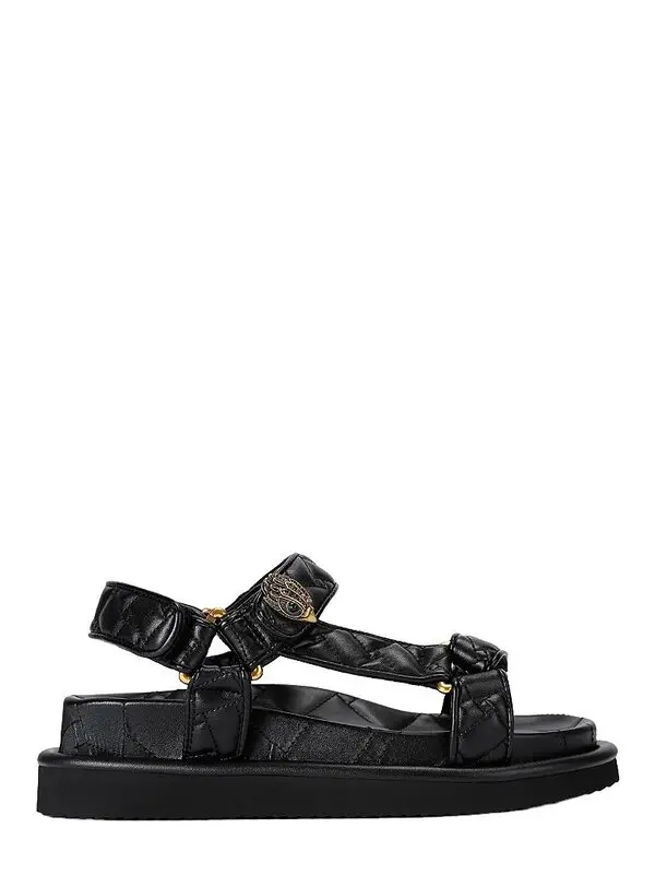 Kurt Geiger Orson Quilted Sandals - Black
