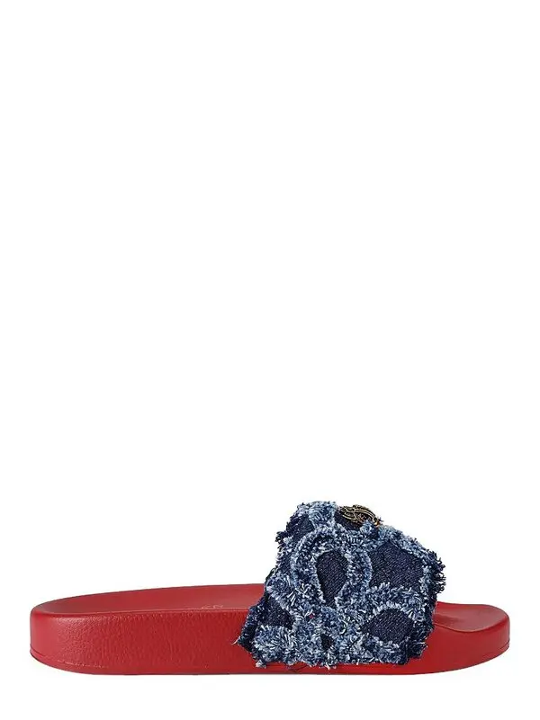 Kurt Geiger Meena Eagle Slide Sandals - Light/pastel