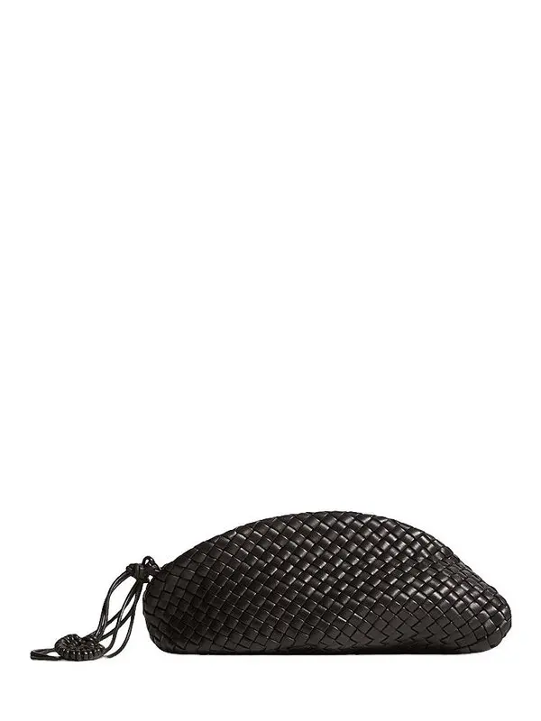 Bottega Veneta Intrecciato Nappa Leather Clutch - Espresso