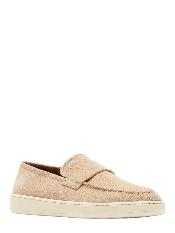 La Canadienne Tomas Suede Loafers - Champagne