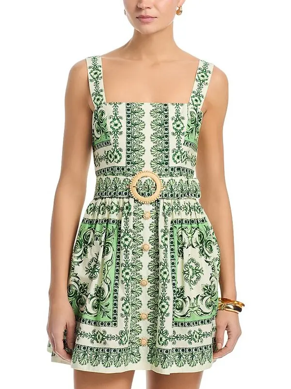 Cara Cara Candy Mini Dress - Hudson Scarf Mint