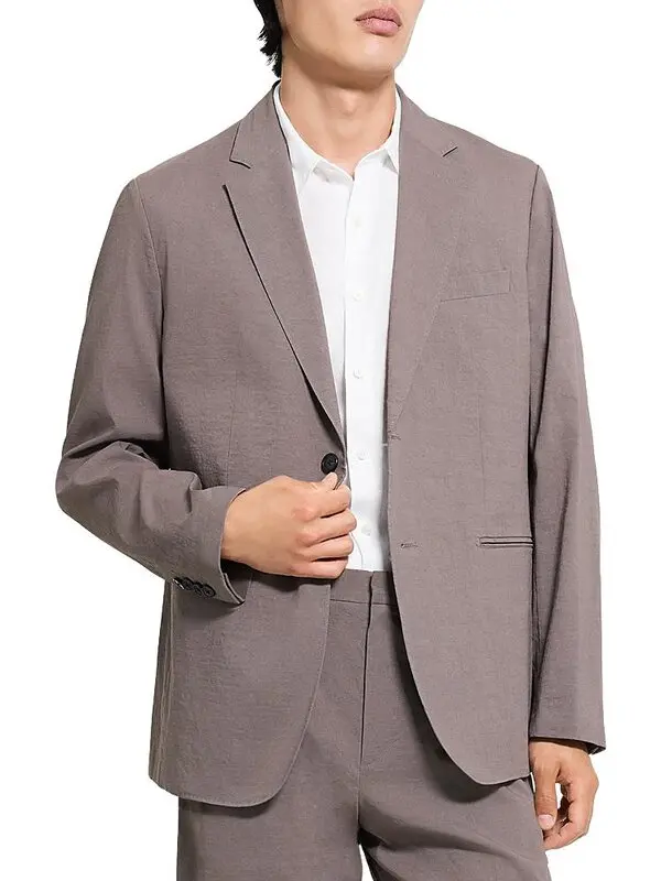 Theory Standard Blazer In Good Crunch - Morel