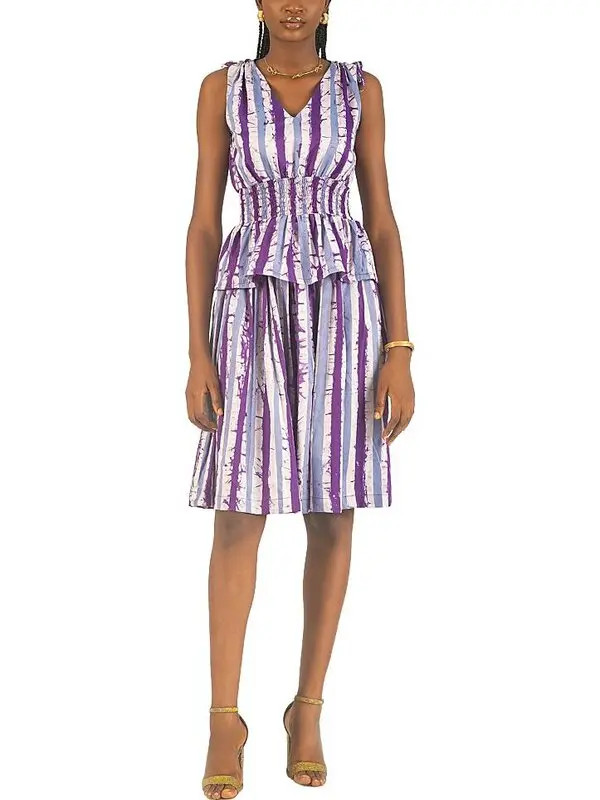 BUSAYO Labake Dress - Purple And Blue