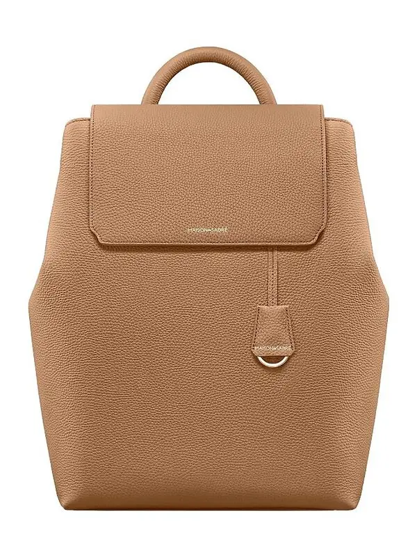 MAISON DE SABRE Medium Leather Soft Backpack - Sandstone Brown