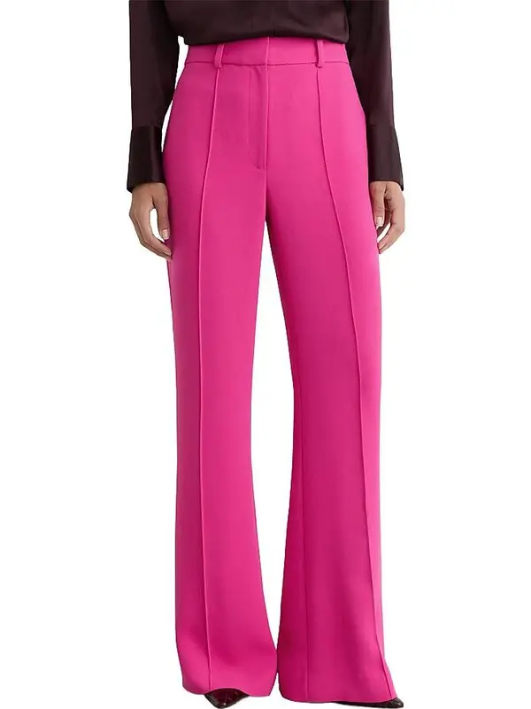 REISS Petites Skye Flare Pants - Bright Pink