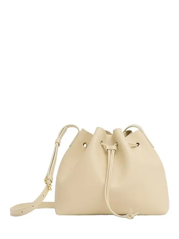 MANSUR GAVRIEL Leather Crossbody Bag - Crema