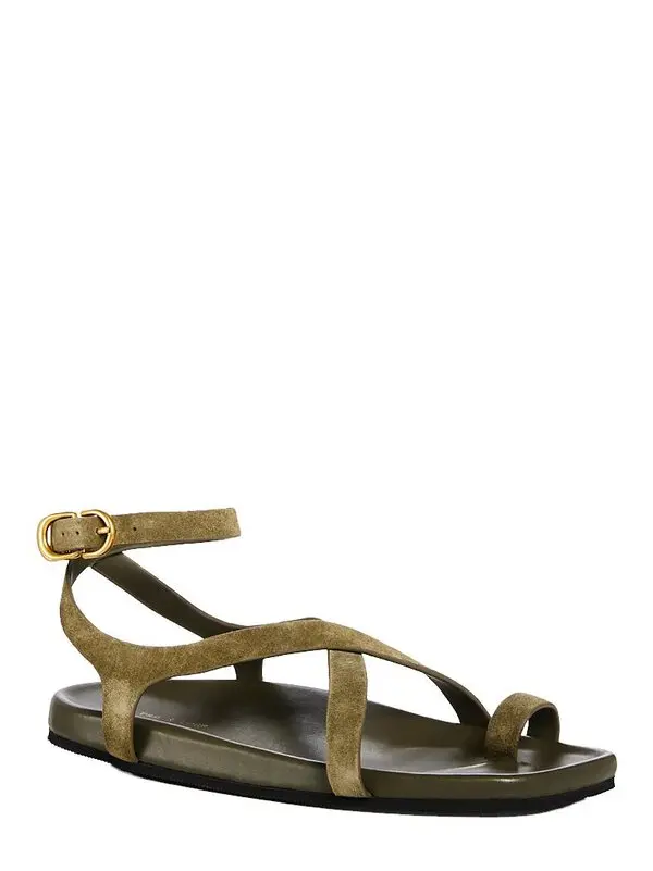 Rag & Bone Rue Sandals - Olive Suede