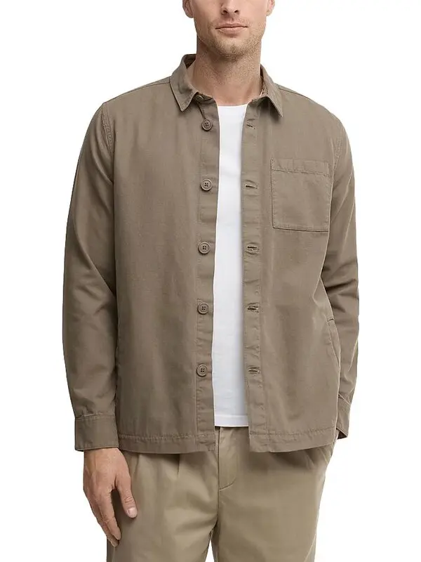 Barbour Washed Overshirt - Smokey Olive