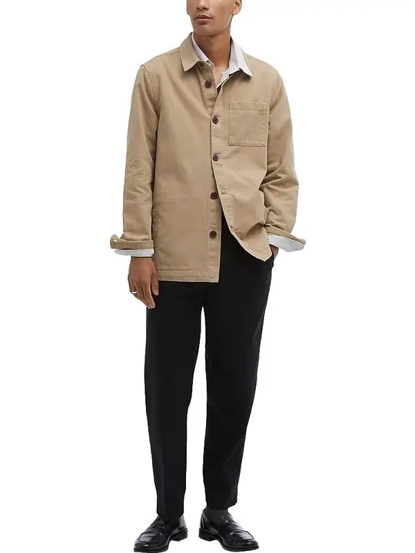 Barbour Washed Overshirt - Washed Stone