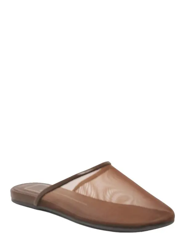 Dolce Vita Geni Mesh Slides - Chocolate Mesh