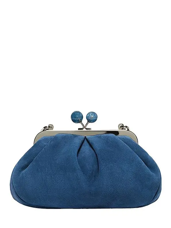 Max Mara Pasticcino Suede Clutch - Cornflower Blue