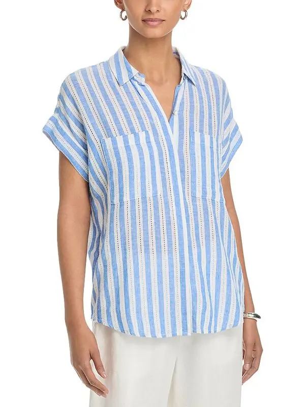 Rails Cito Striped Shirt - Atlantis Stripe