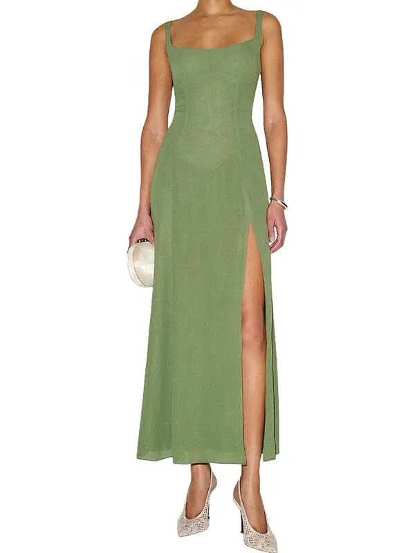 REFORMATION Ailany Dress - Jade Green