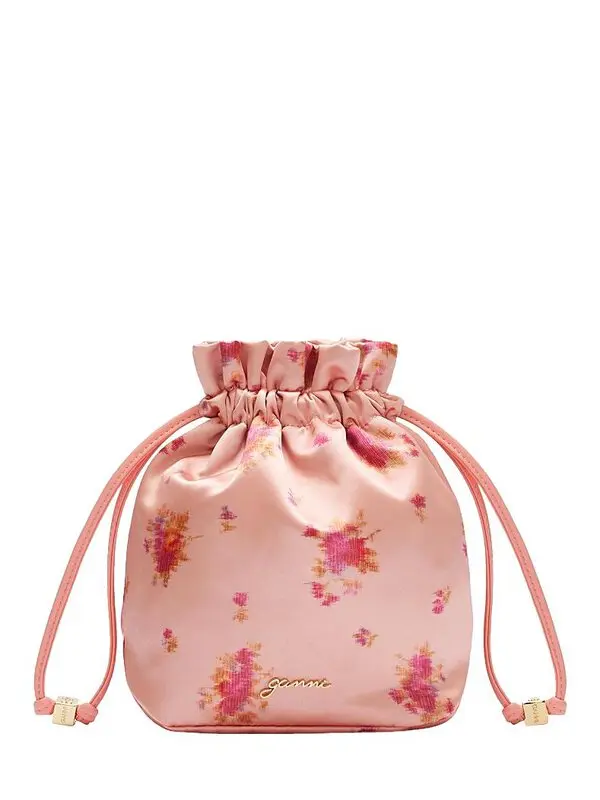 GANNI Floral Print Pouch - Shrimp