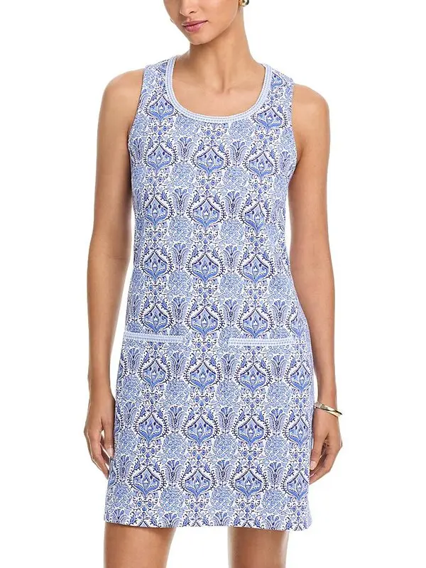 Tommy Bahama Darcy Noble Pineapple Sleeveless Dress - Grape Pool