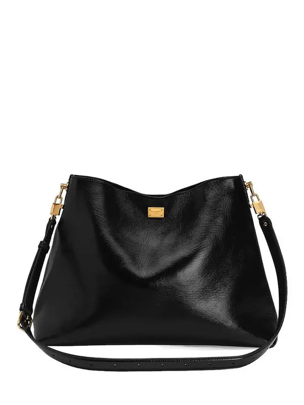 Dolce & Gabbana Leather Shoulder Bag - Black