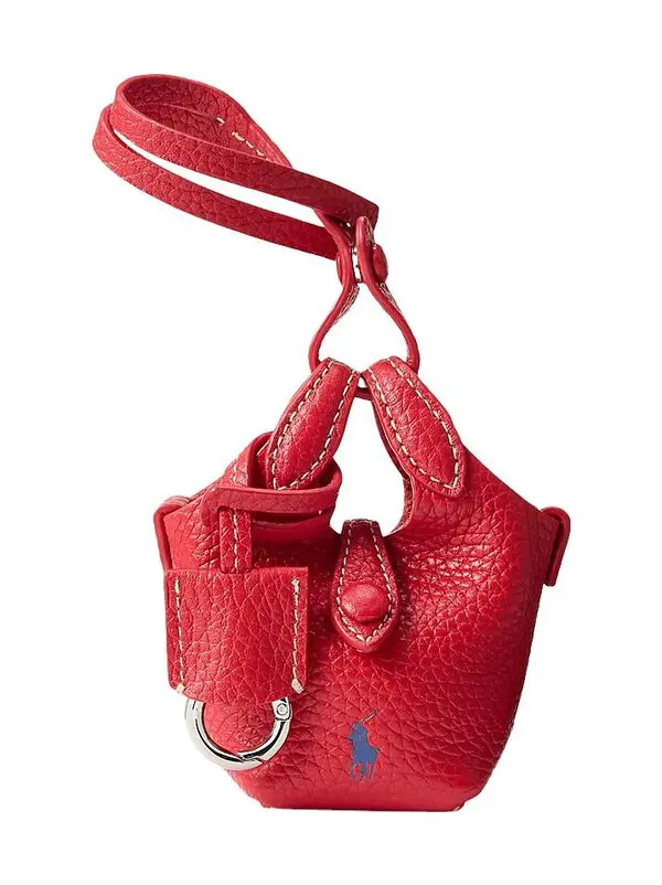 Polo Ralph Lauren Polo Play Leather Bag Charm - Red