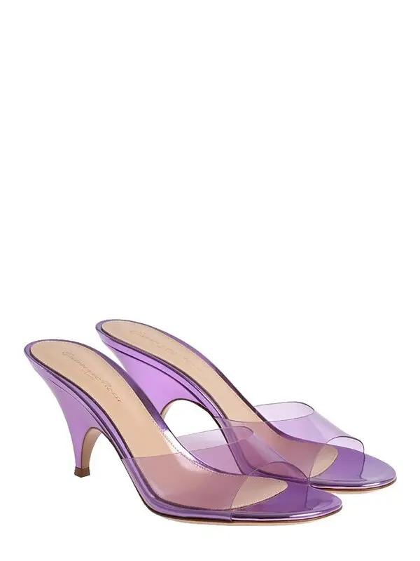 GIANVITO ROSSI Sofia Mule 95 Mules - Purple Tpu