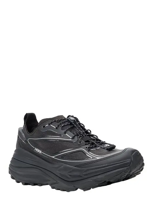 HOKA® Stinson Trail Sneakers - Black/silver