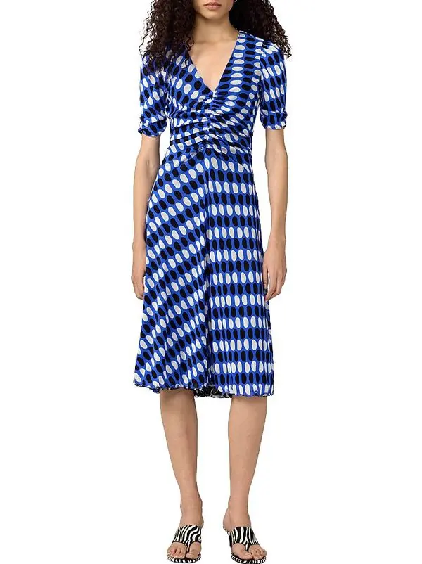Diane Von Furstenberg Koren Reversible Knee Length Dress - Bay Leaf B