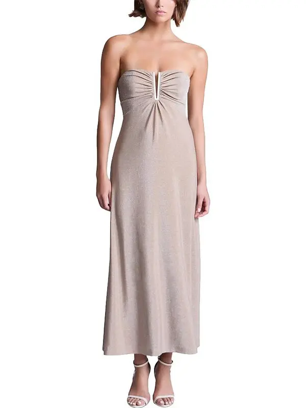 Bcbgmaxazria Lola Strapless Dress - Nude