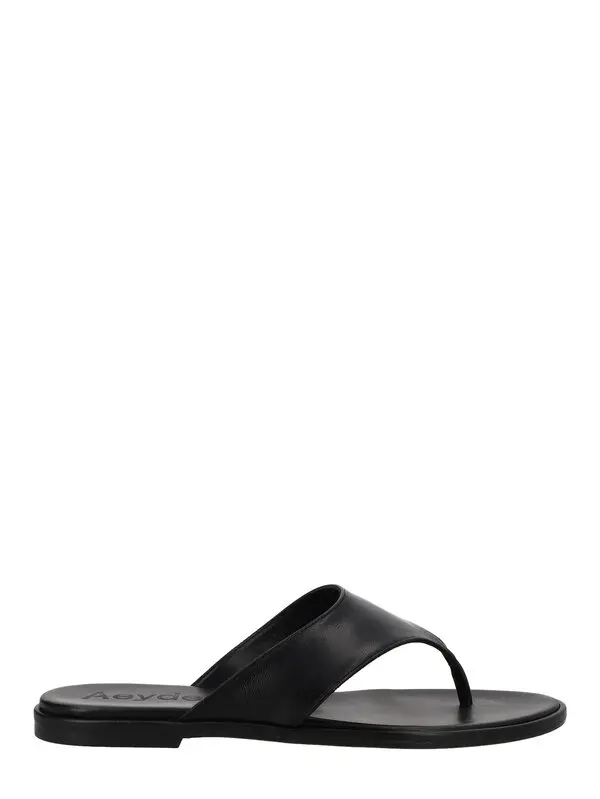 AeydĒ Leather Thong Sandals - Black
