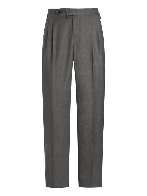Dolce & Gabbana Wool Canvas Trousers - Grey