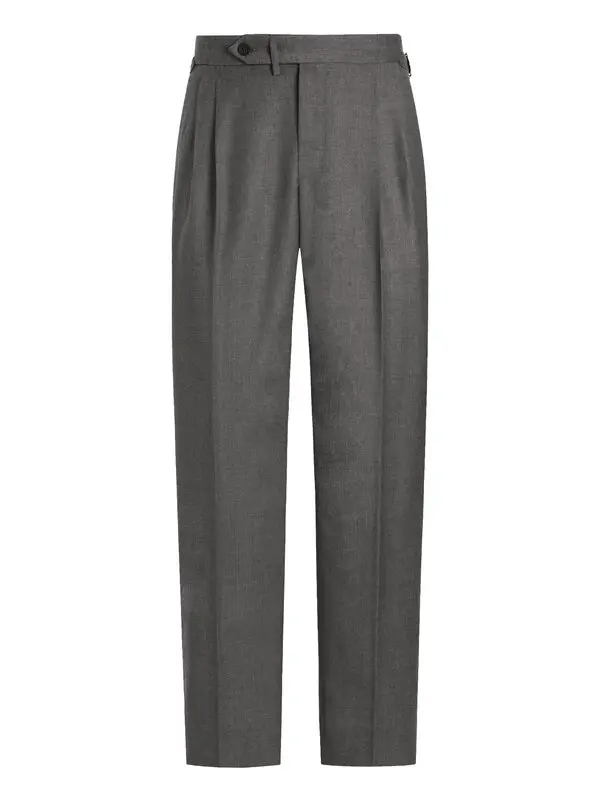 Dolce & Gabbana Wool Canvas Trousers - Grey