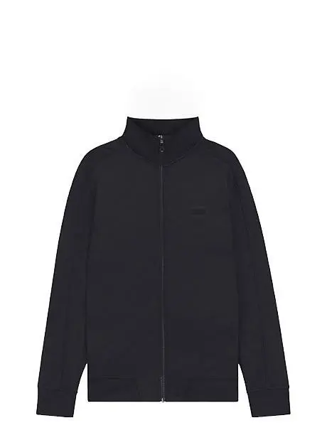 BOSS Quilted Jacquard Woven Sweatshirt - Dark Blue
