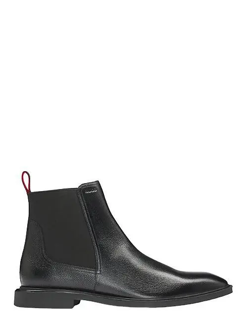 Hugo Brand-embossed Faux-leather Chelsea Boots - Black